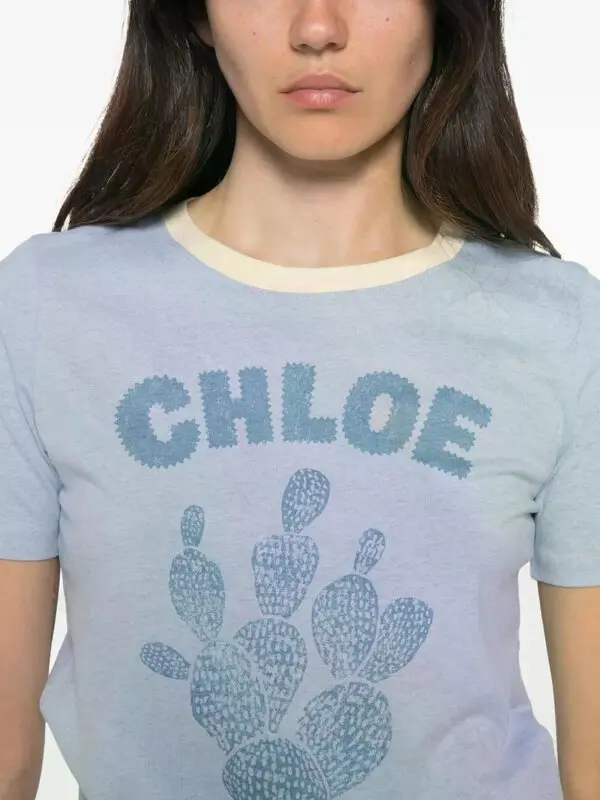 Chloé Logo-print Cactus T-shirt