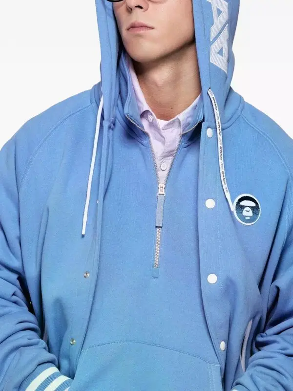 AAPE BY *A BATHING APE Aapenow Moonface Zip-up Hoodie - Blue