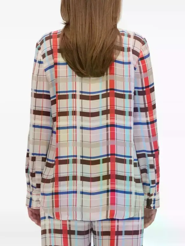 Stine Goya Check-print Long-sleeve Shirt
