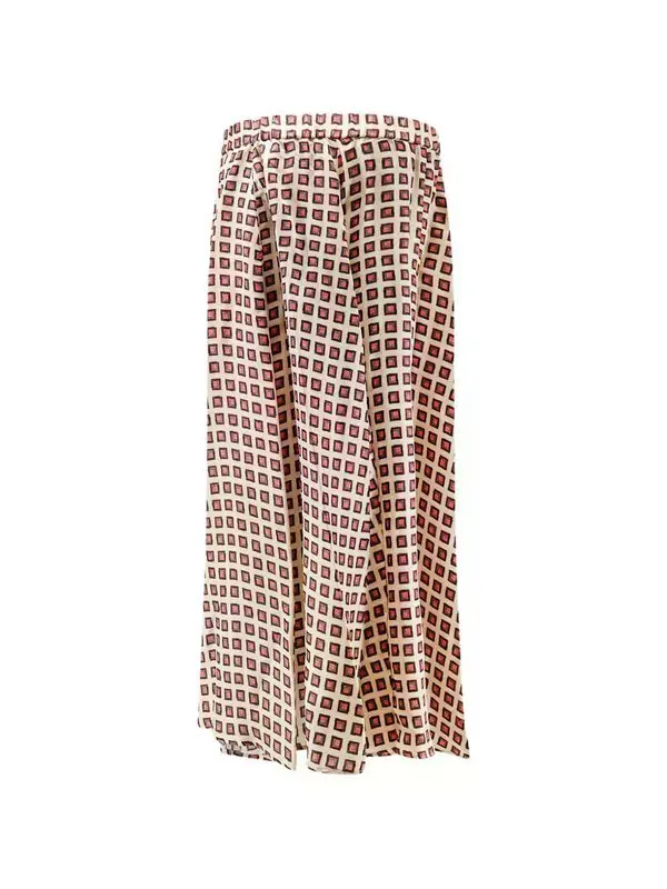 Aspesi Geometric-print Elasticated-waist Maxi Skirt