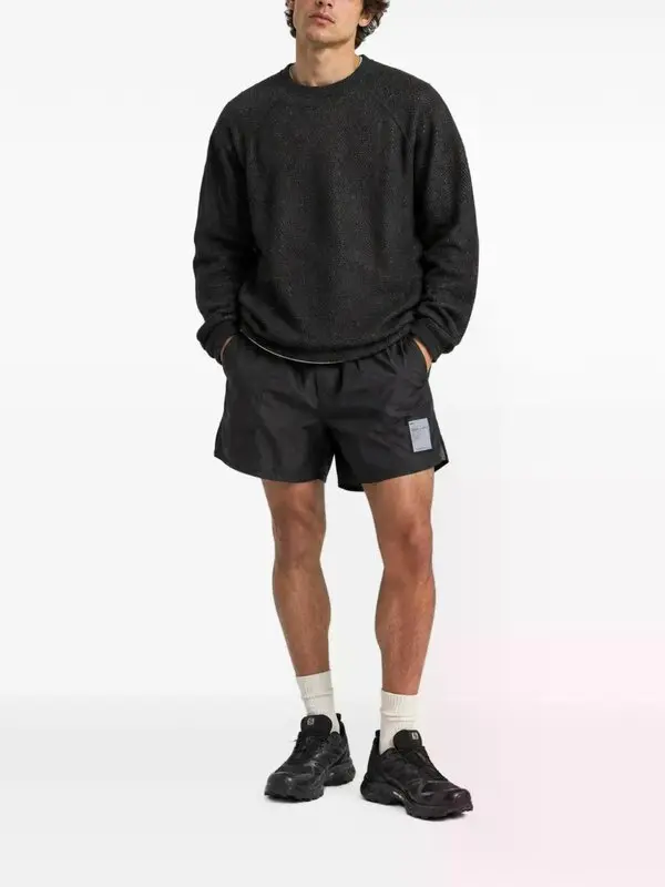 Satisfy Waffle-knit Raglan-sleeve Sweater
