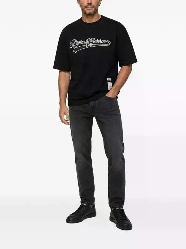 Dolce & Gabbana Cotton T-shirt With Embroidery