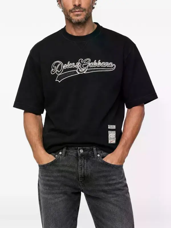 Dolce & Gabbana Cotton T-shirt With Embroidery