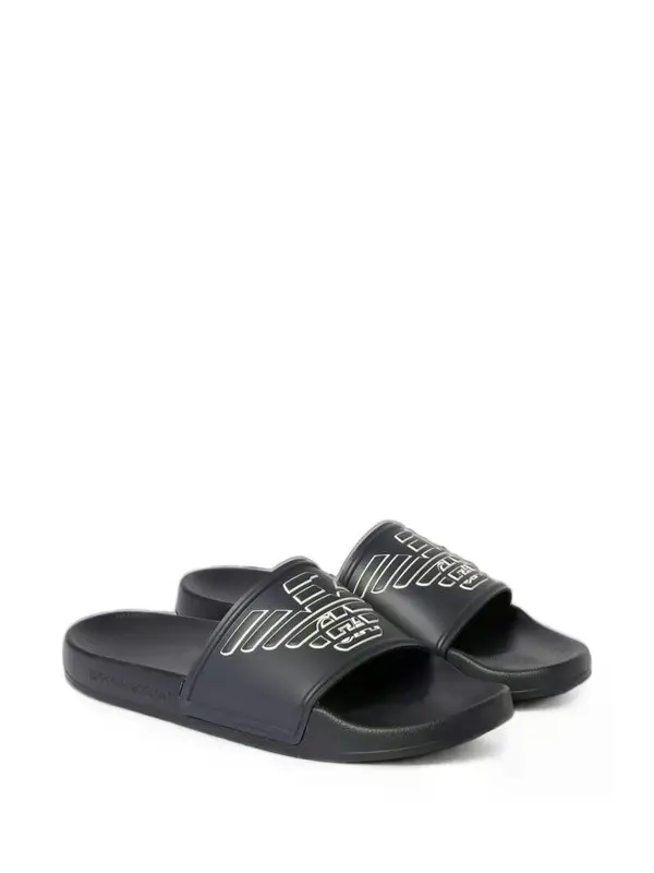 Emporio Armani Logo-embossed Slides