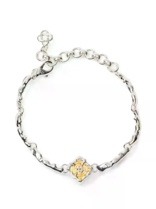 Casablanca Splash Sculptural-link Bracelet - Silver
