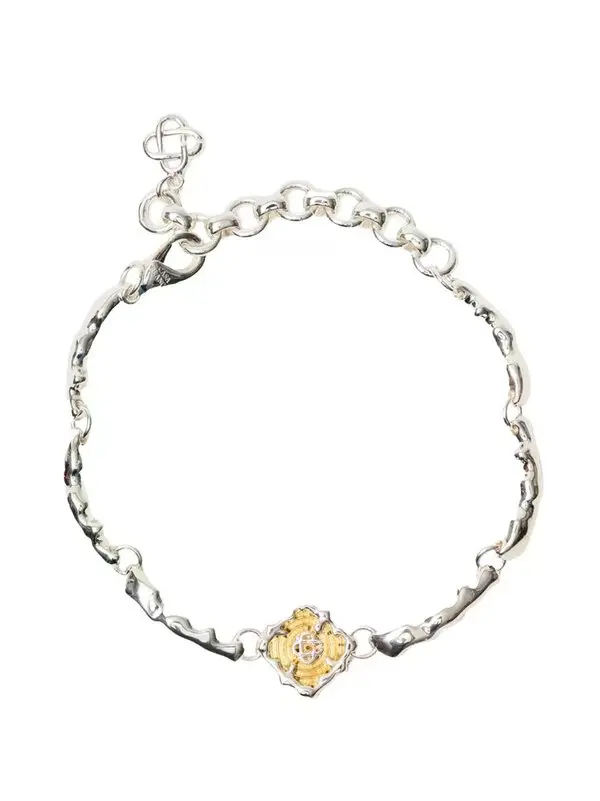 Casablanca Splash Sculptural-link Bracelet - Silver
