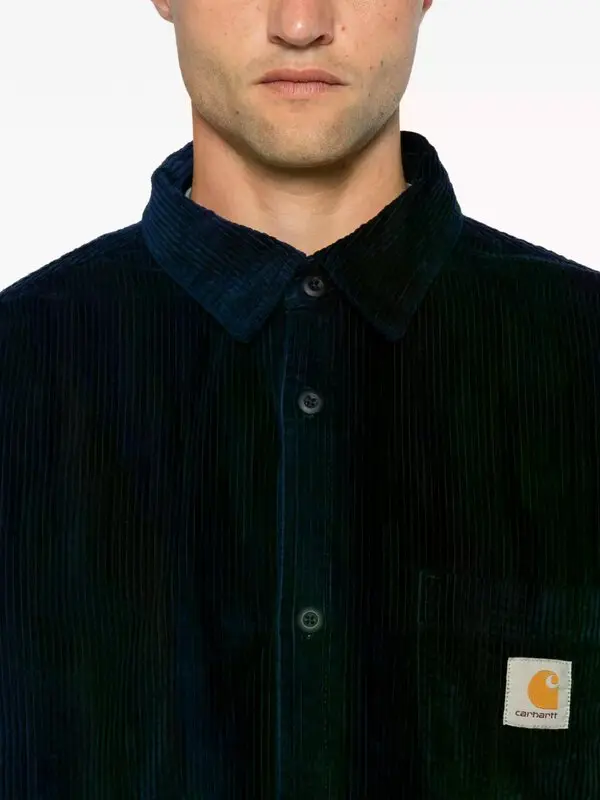 Carhartt Work In Progress Loyde Corduroy Logo-patch Shirt