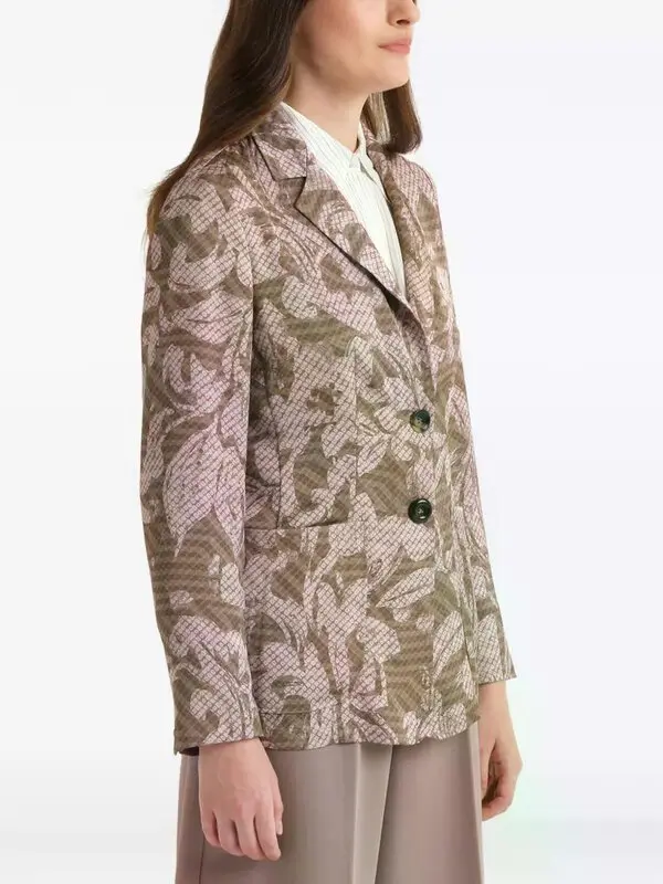 Malìparmi Leaf-print Blazer