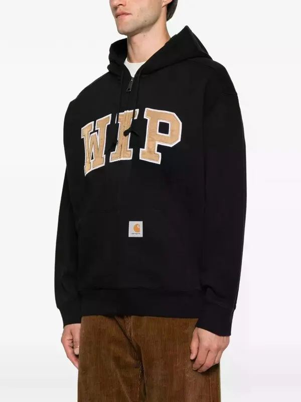 Carhartt Work In Progress Logo-appliqué Zip-up Hoodie