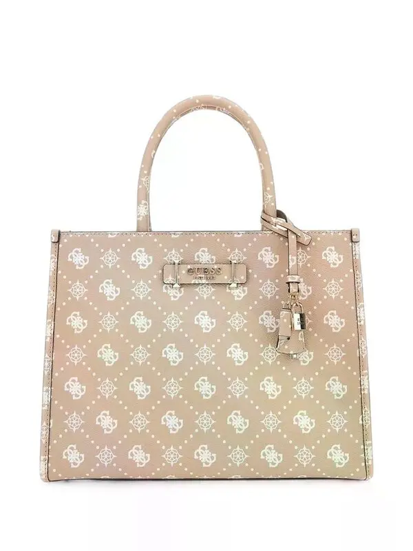 Guess Silia Logo-print Tote Bag