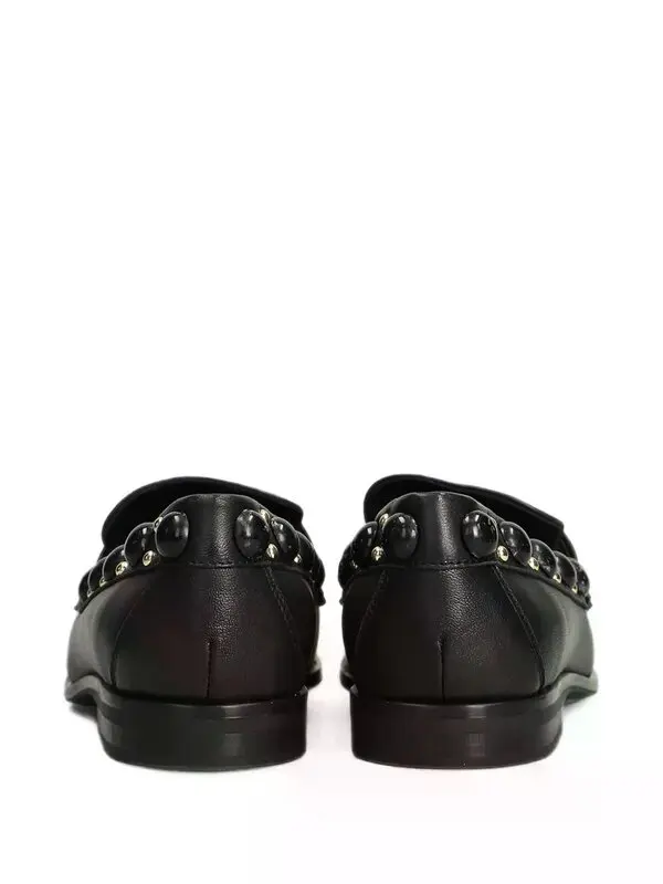 PEDRO MIRALLES Sion Stud-embellished Leather Loafers