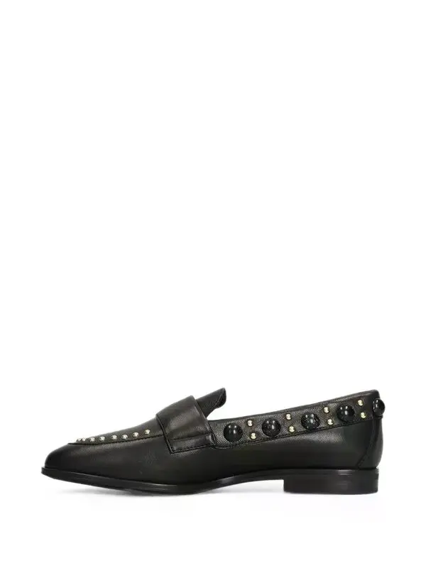 PEDRO MIRALLES Sion Stud-embellished Leather Loafers