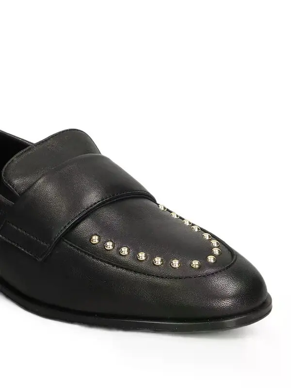 PEDRO MIRALLES Sion Stud-embellished Leather Loafers