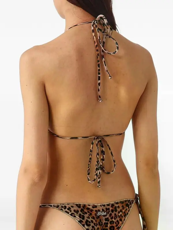 MC2 SAINT BARTH Leah Overlock Triangle Bikini Top