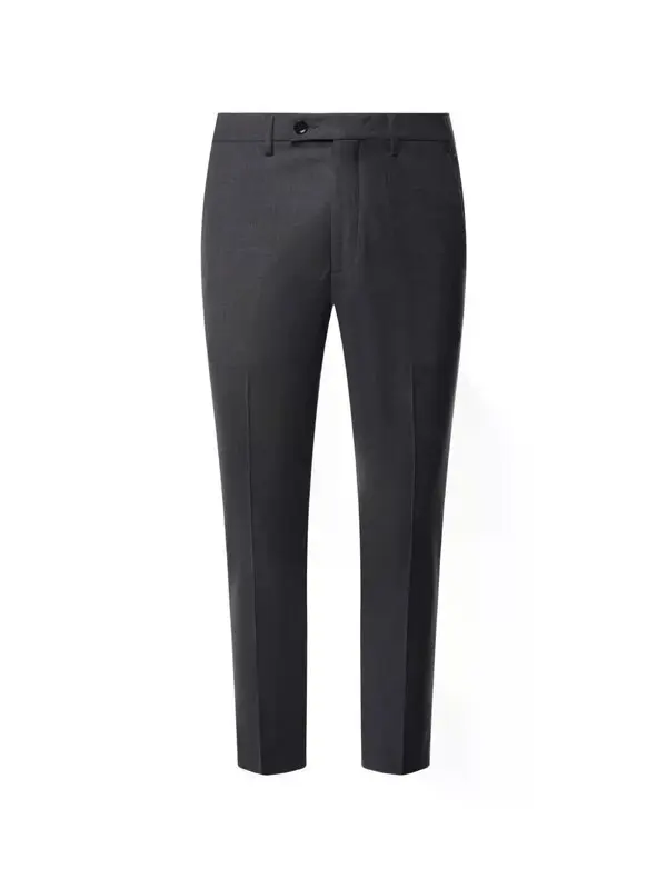 MICHAEL COAL Pressed-crease Tailored Trousers