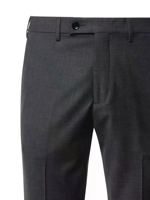 MICHAEL COAL Pressed-crease Tailored Trousers