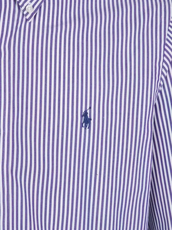 Polo Ralph Lauren Vertical-stripe Logo-embroidered Shirt