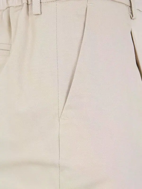 DRHOPE Elasticated-waistband Pleated Trousers
