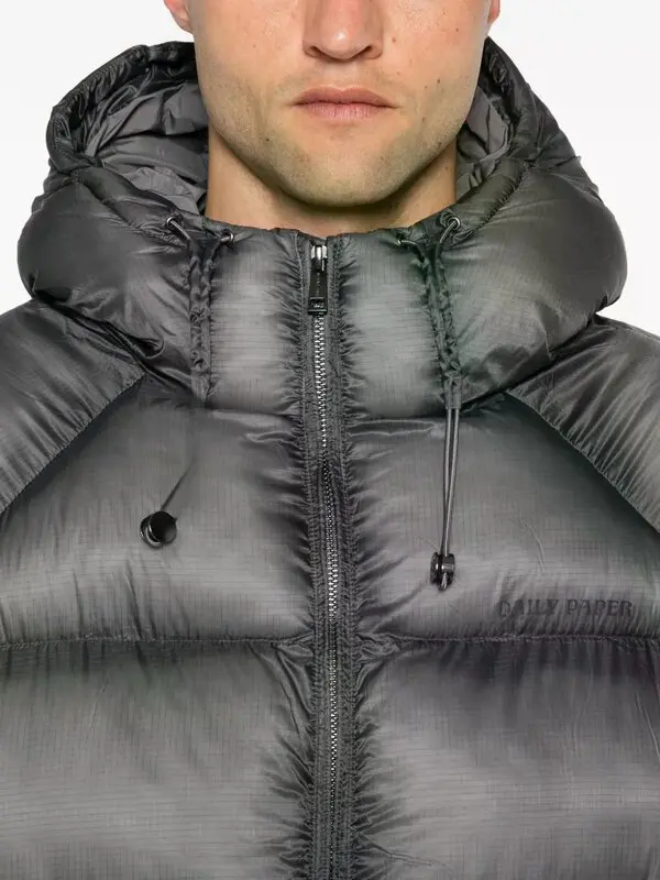 DAILY PAPER Hooded Quilted Jacket