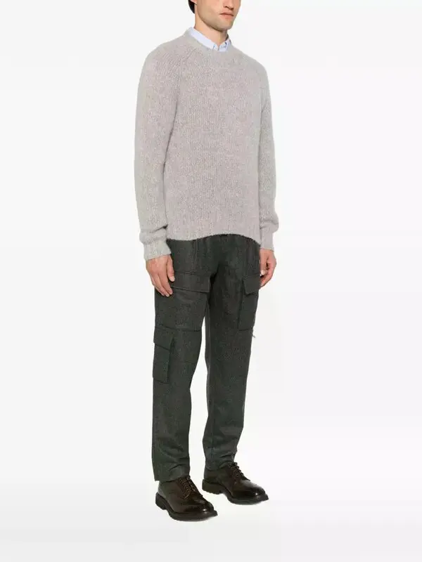 Brunello Cucinelli Ribbed-knit Raglan-sleeve Sweater