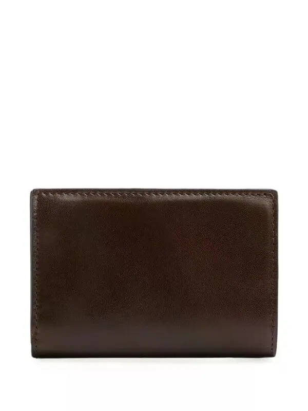 THE BRIDGE Logo-stamp Leather Wallet