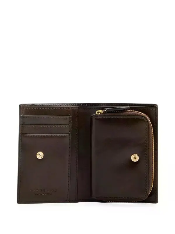 THE BRIDGE Logo-stamp Leather Wallet