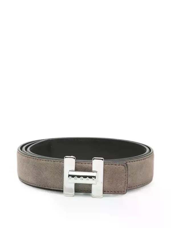 Hogan H-buckle Suede Belt