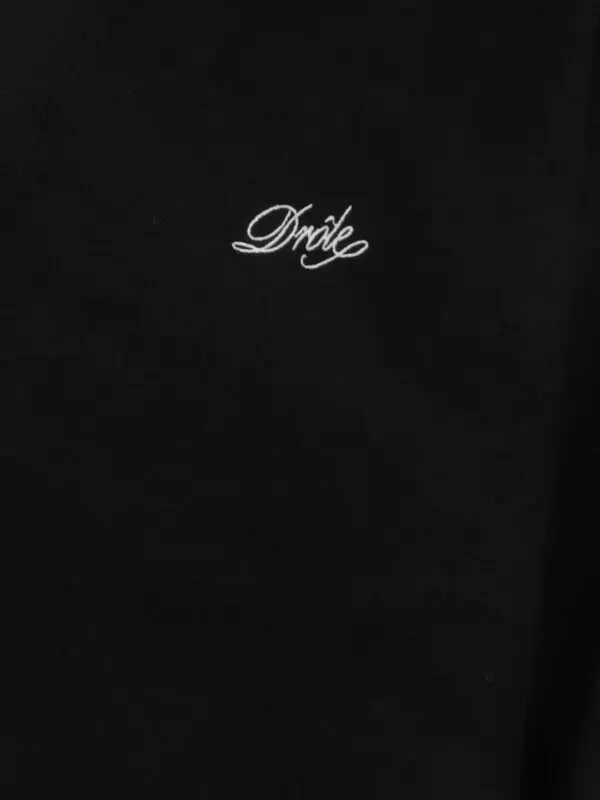 Drole De Monsieur Logo-embroidered Cardigan