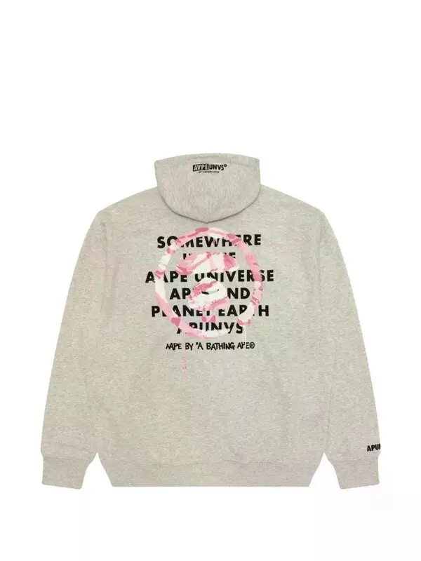 AAPE BY *A BATHING APE Graphic-print Zip-up Hoodie