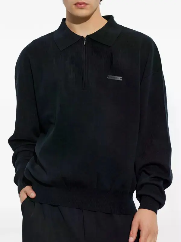 ENTIRE STUDIOS Quarter-zip Long-sleeve Sweater