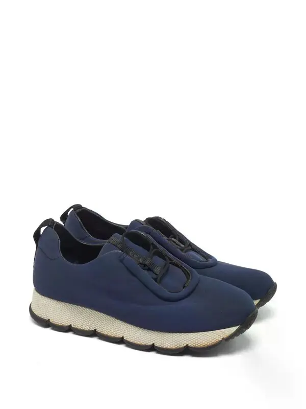 Prada Lace-up Sneakers - Blue