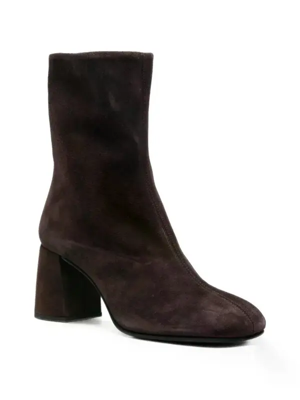 LISKA Suede Block-heel Ankle Boots