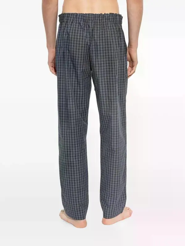 Hanro Check-pattern Pajama Bottoms