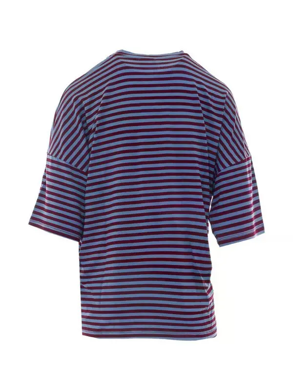 Essentiel Antwerp Striped Brooch-detail T-shirt
