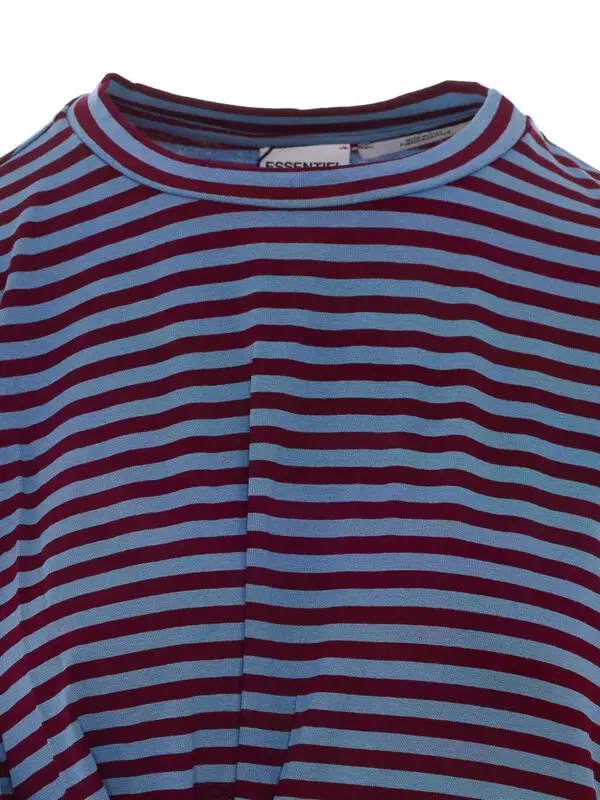 Essentiel Antwerp Striped Brooch-detail T-shirt