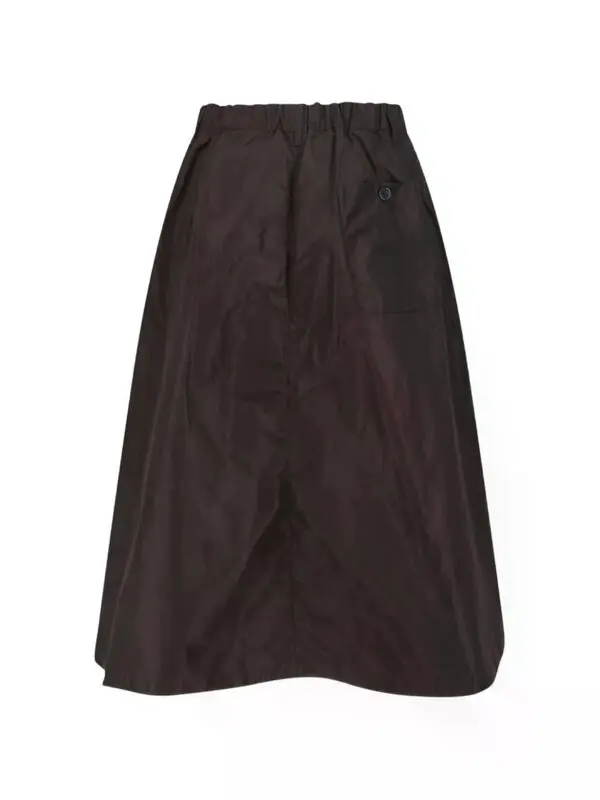 Aspesi Technical Fabric Flared Midi Skirt