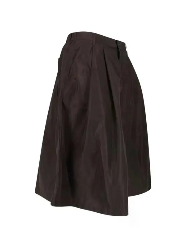 Aspesi Technical Fabric Flared Midi Skirt
