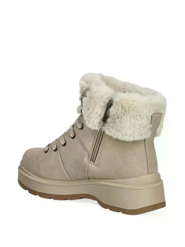 Sketchers Park City Faux-fur Trim Ankle Boots