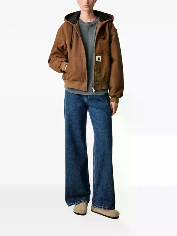 Carhartt Work In Progress Jane Logo-patch Wide-leg Jeans