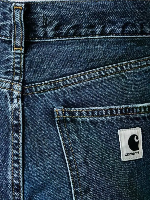 Carhartt Work In Progress Jane Logo-patch Wide-leg Jeans