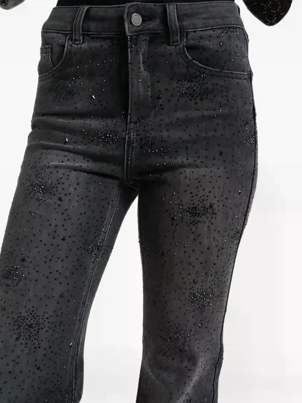 Liu Jo Rhinestone-embellished Flared Jeans