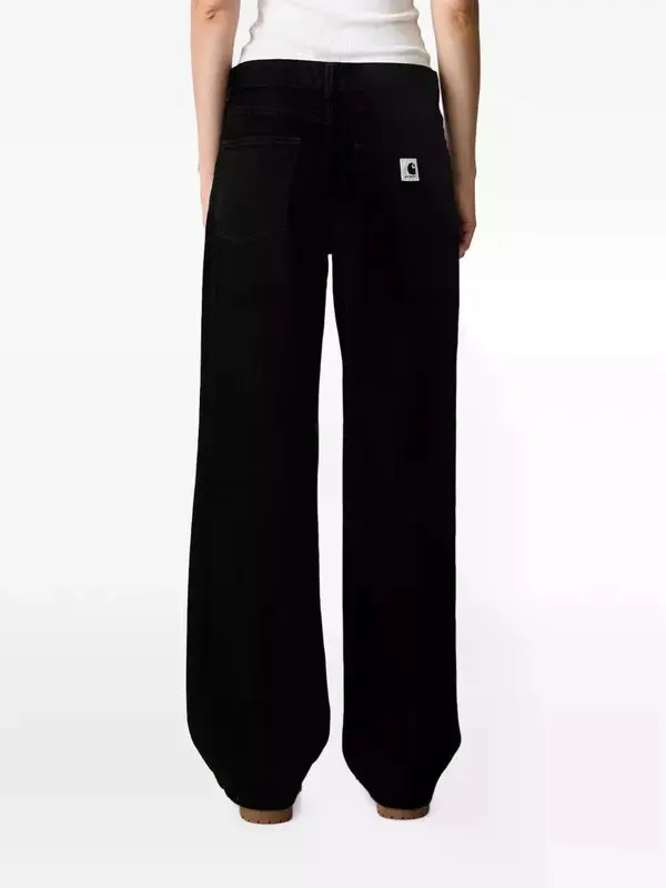 Carhartt Work In Progress Lavine Logo-patch Wide-leg Jeans