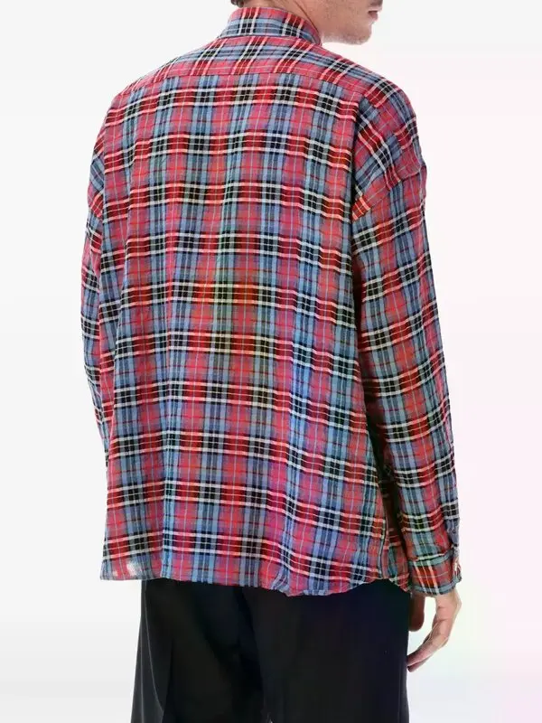 SUNFLOWER Stable Check-pattern Button-down Shirt