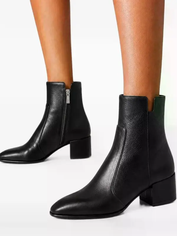 JIMMY CHOO Eliot 45 Leather Ankle Boots