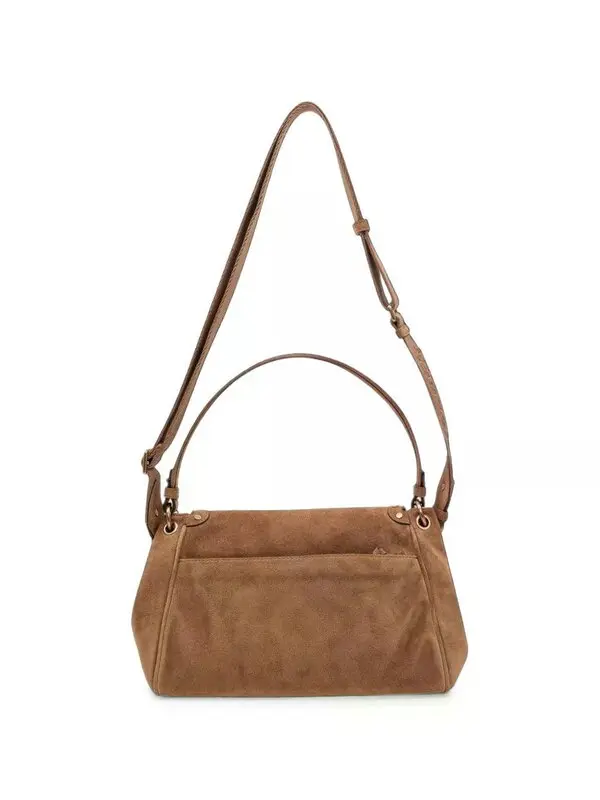 Isabel Marant Étoile Medium Chany Stud-embellished Suede Shoulder Bag