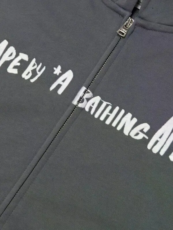 AAPE BY *A BATHING APE Graphic-print Zip-up Hoodie