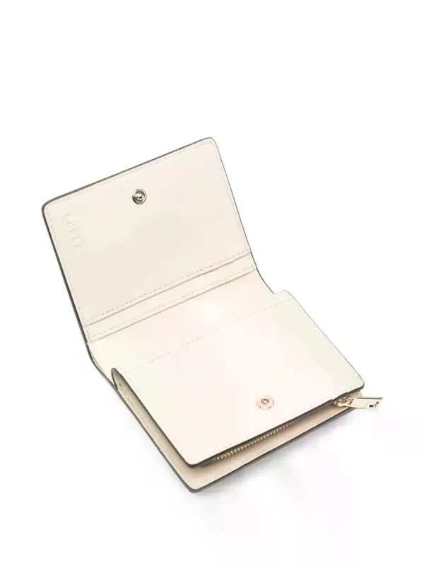 Furla Logo-plaque Pebbled Leather Wallet