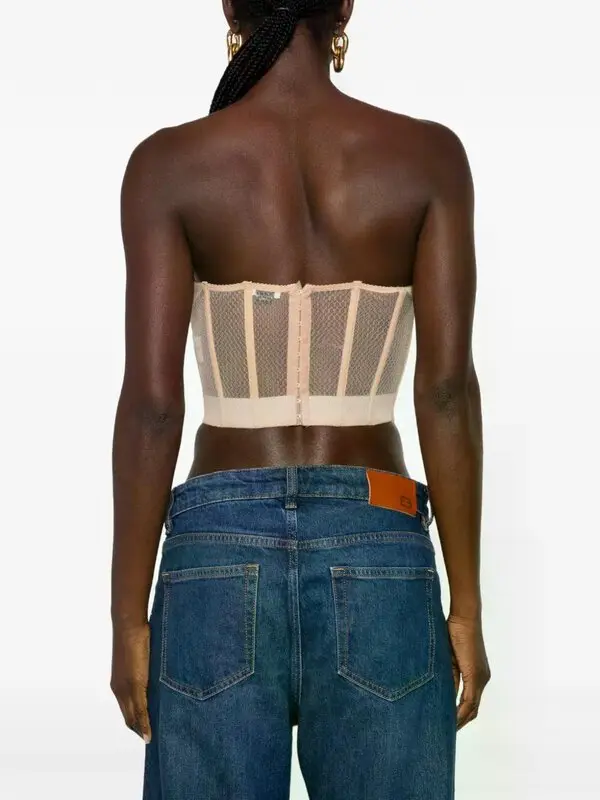 Elisabetta Franchi Sheer-panelled Corset Top