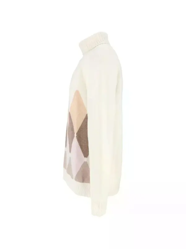 BALLANTYNE Argyle-pattern Cashmere Sweater