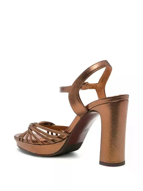 Chie Mihara Strappy Metallic-leather Sandals